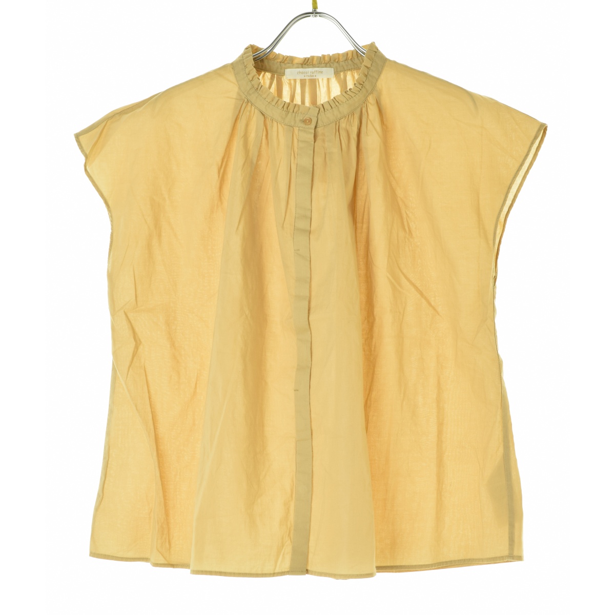 【ブランド古着】chocol raffine robe / ショコラフィネローブ 60183A10013 フリルネック フレンチスリーブ ...